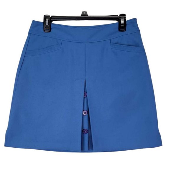 EP Pro | Skirts | Ep Pro Woman Blue Flat Front Skort Skirt Stretch Zip ...